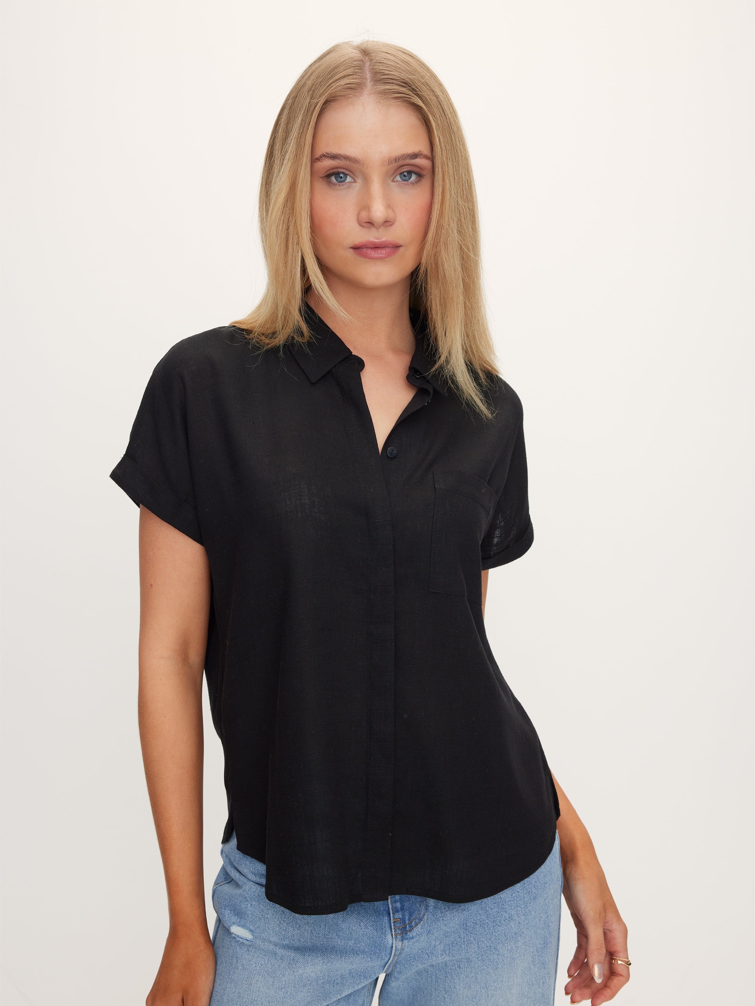 Esther Shirt Black - Dotti Online