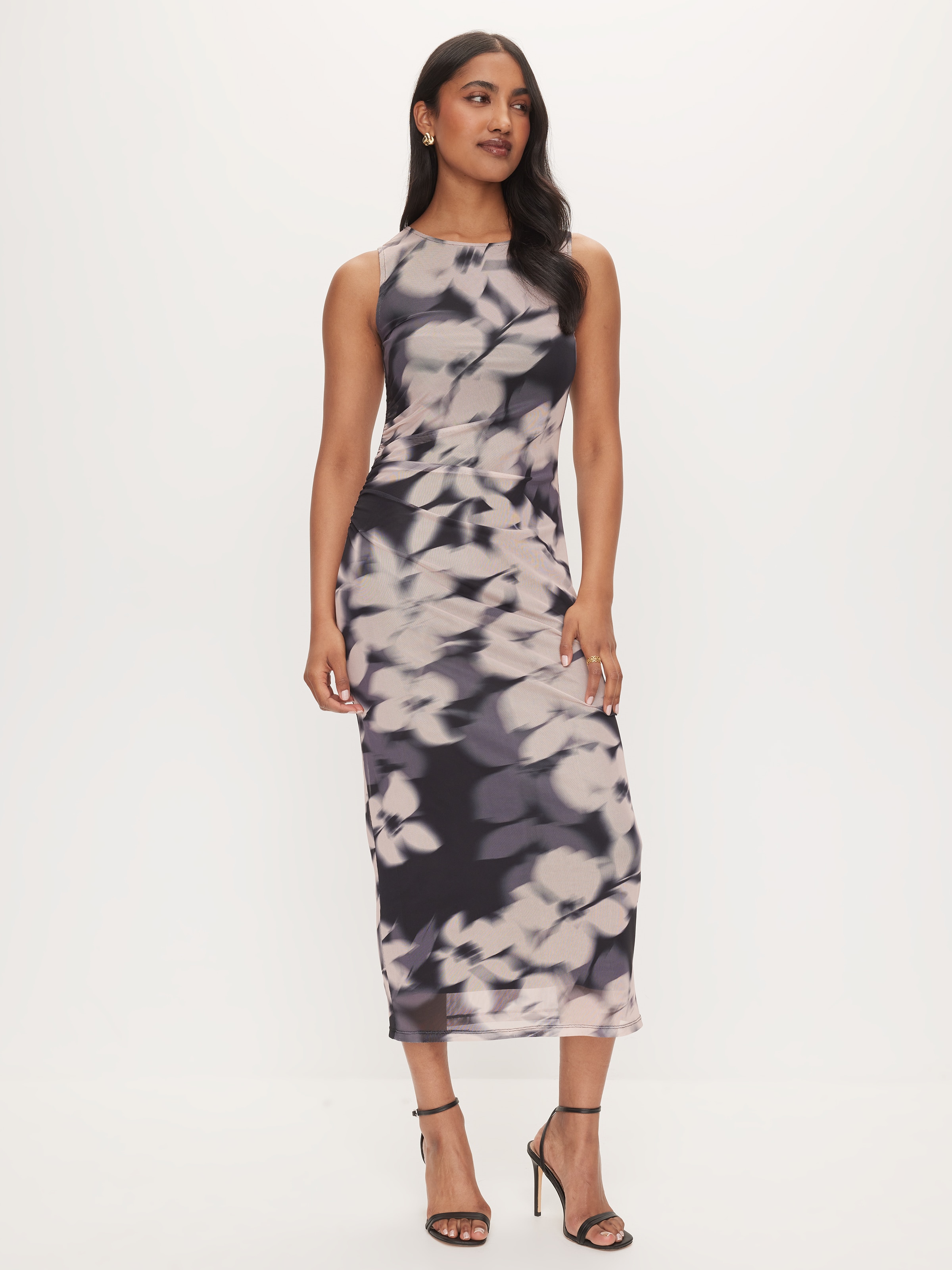 Amarillo Mesh Midi Dress - Dotti Online