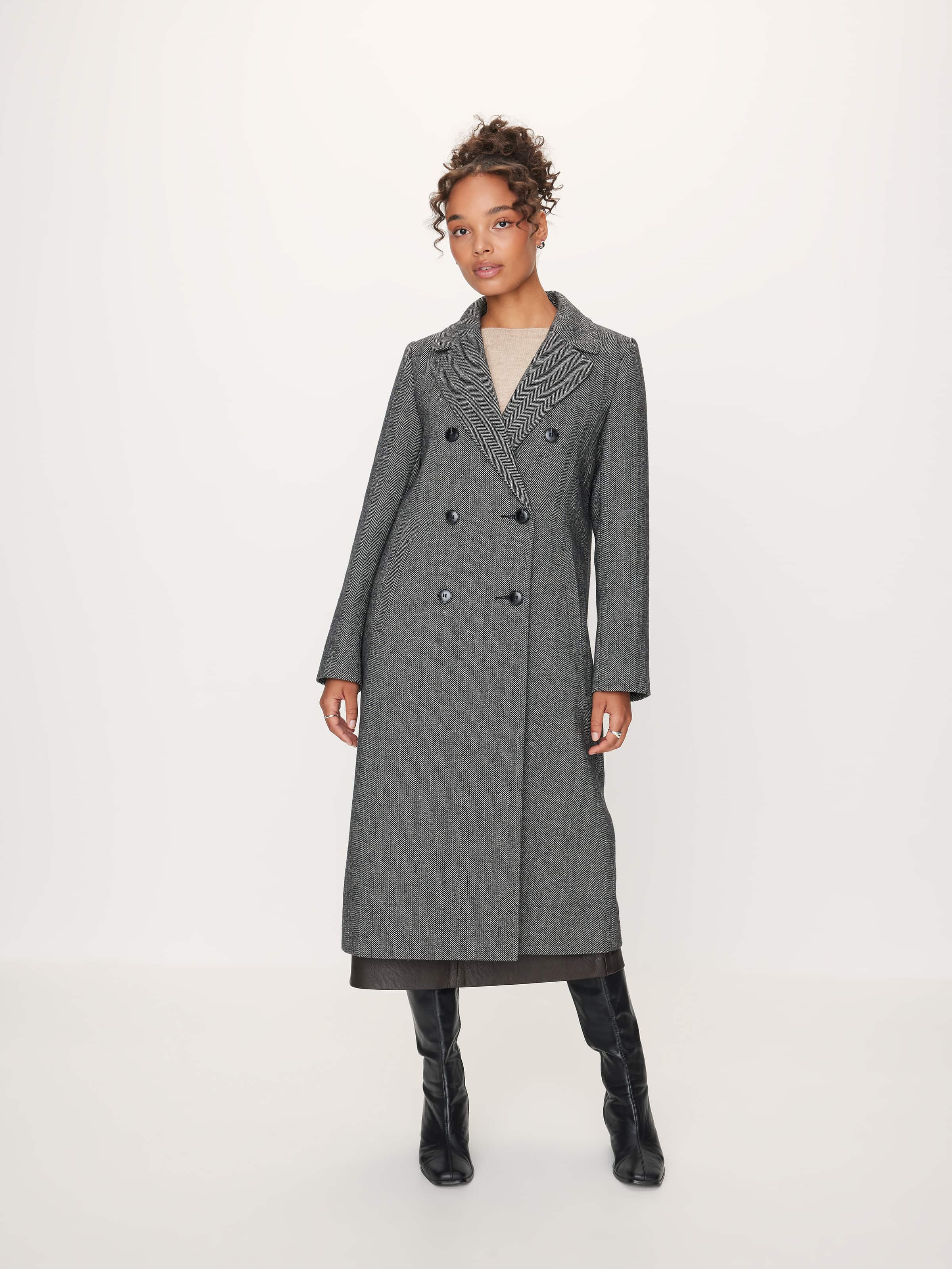 Dawn Double Breasted Coat - Dotti Online