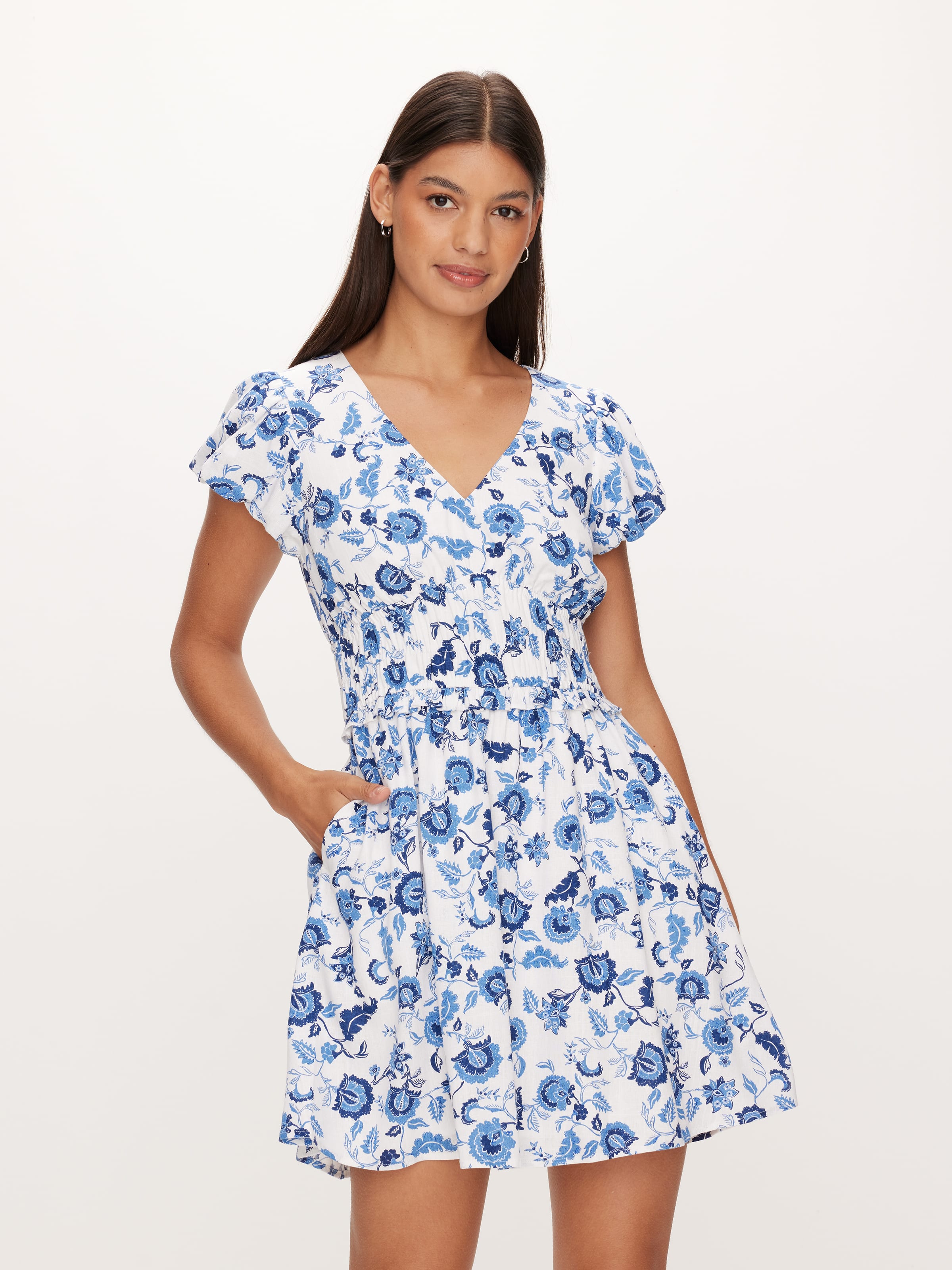 Charlie Short Sleeve Mini Dress - Dotti Online