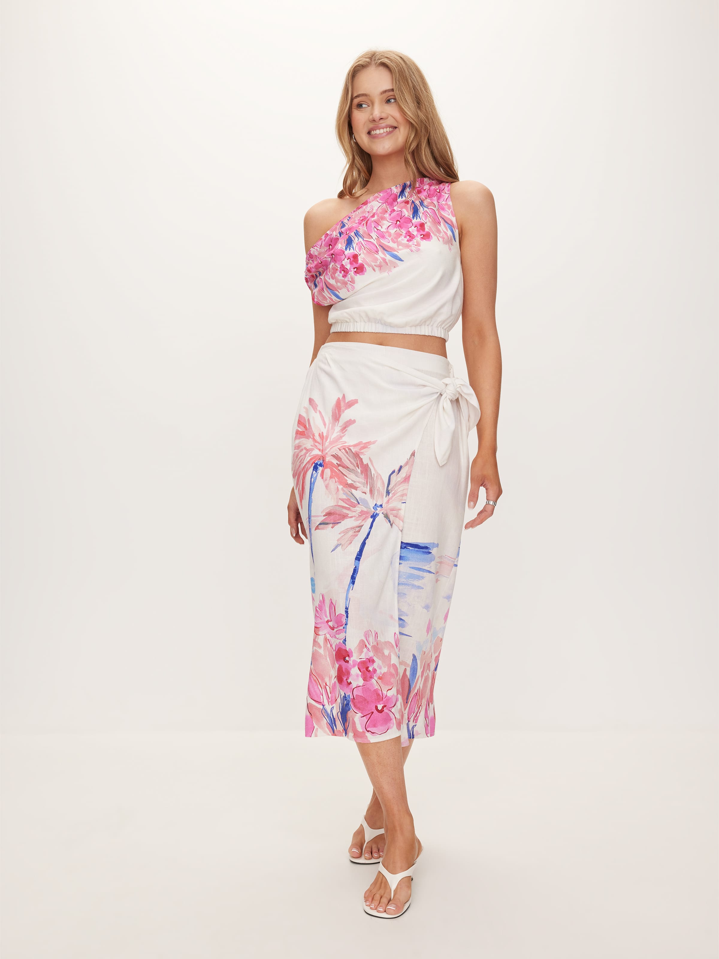 Ocean Wrap Midi Skirt - Dotti Online