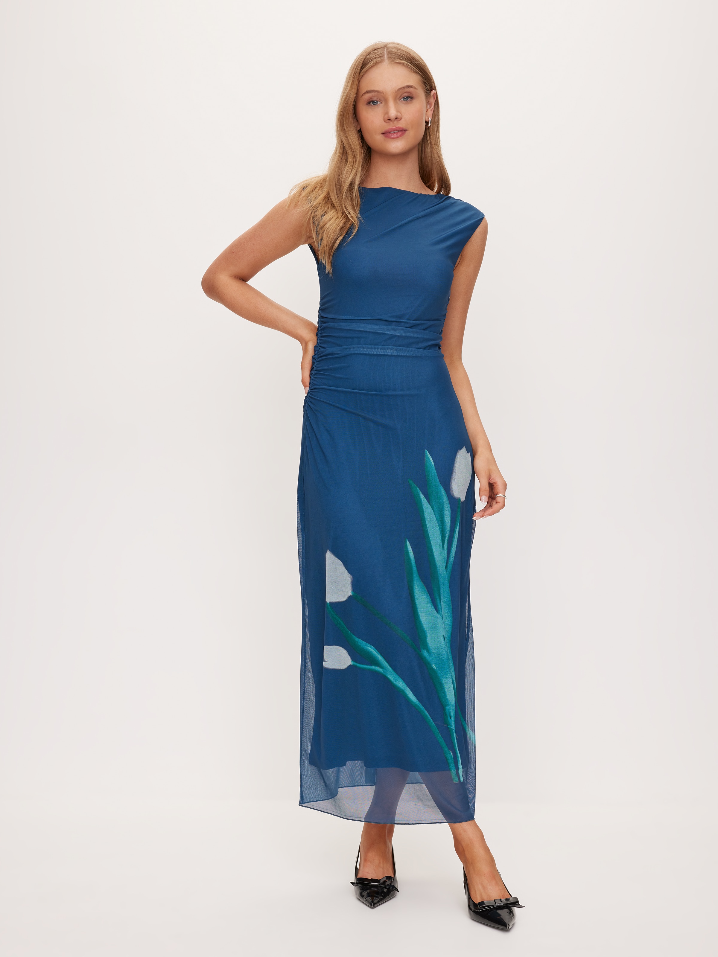 Mesh Maxi Dress - Dotti Online