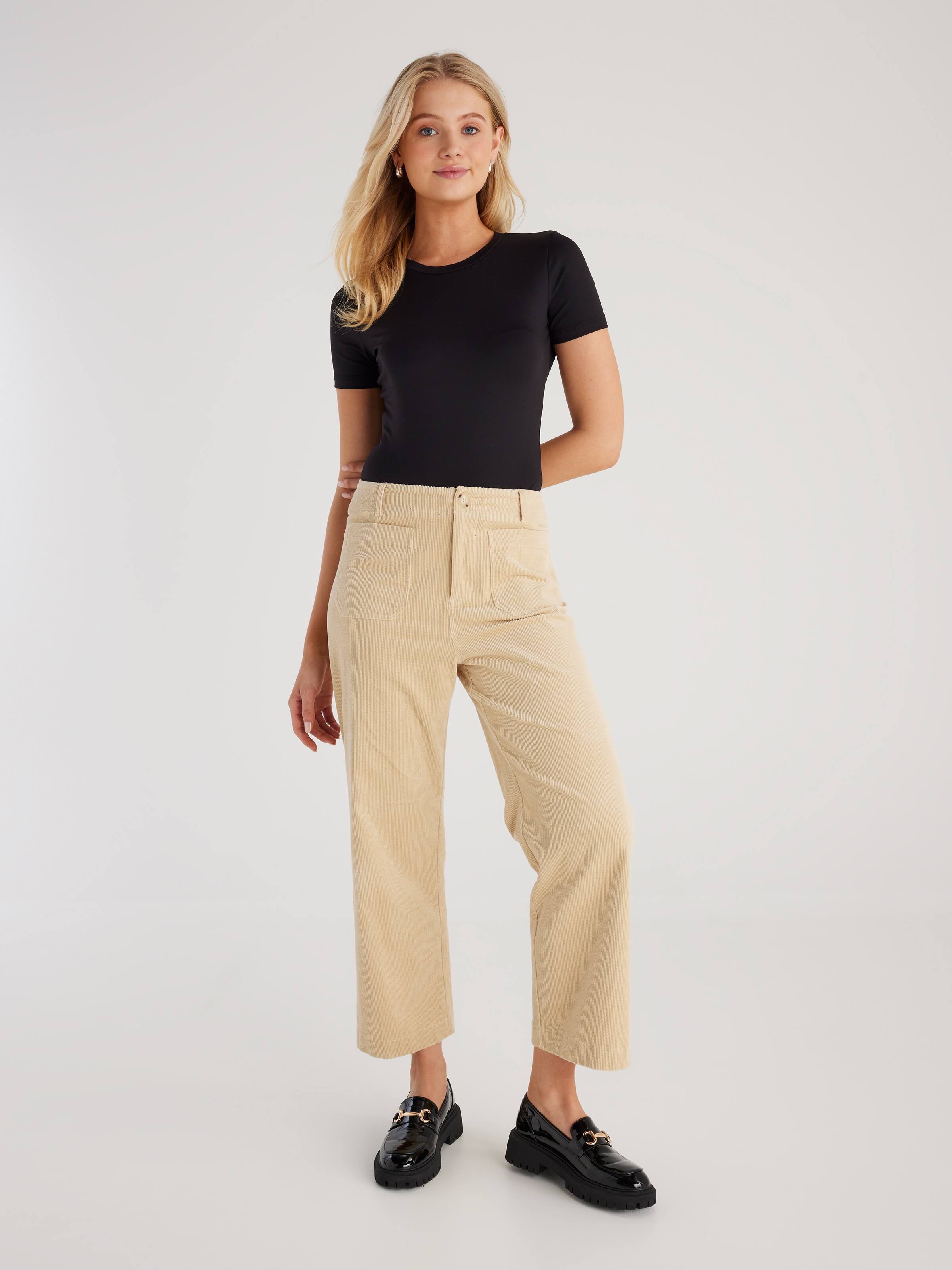 Sadie Cord Patch Pocket Pant - Dotti Online