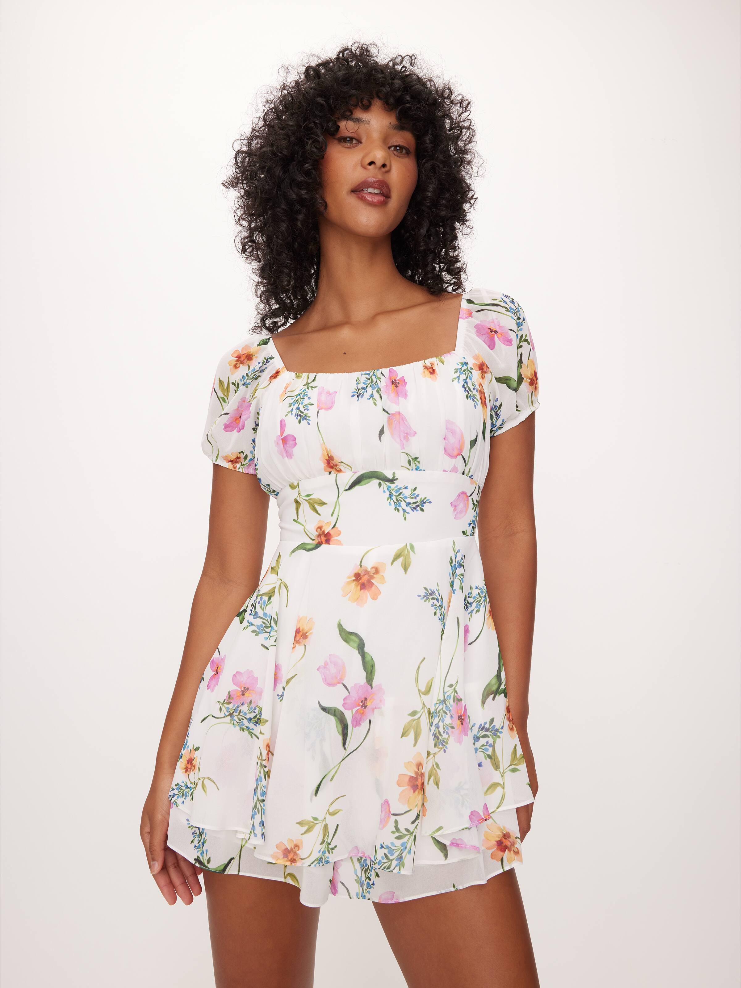 Josey Gathered Mini Playsuit - Dotti Online