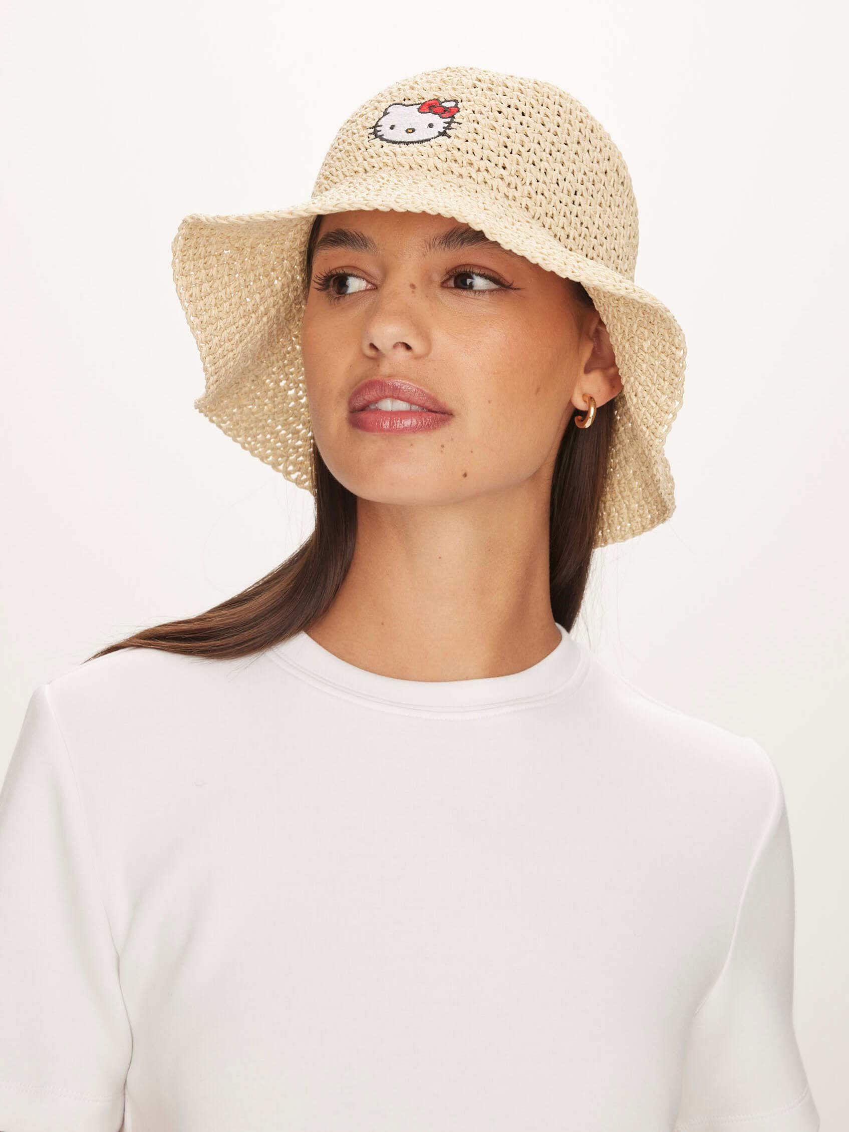 Hello Kitty Woven Bucket Hat - Dotti Online